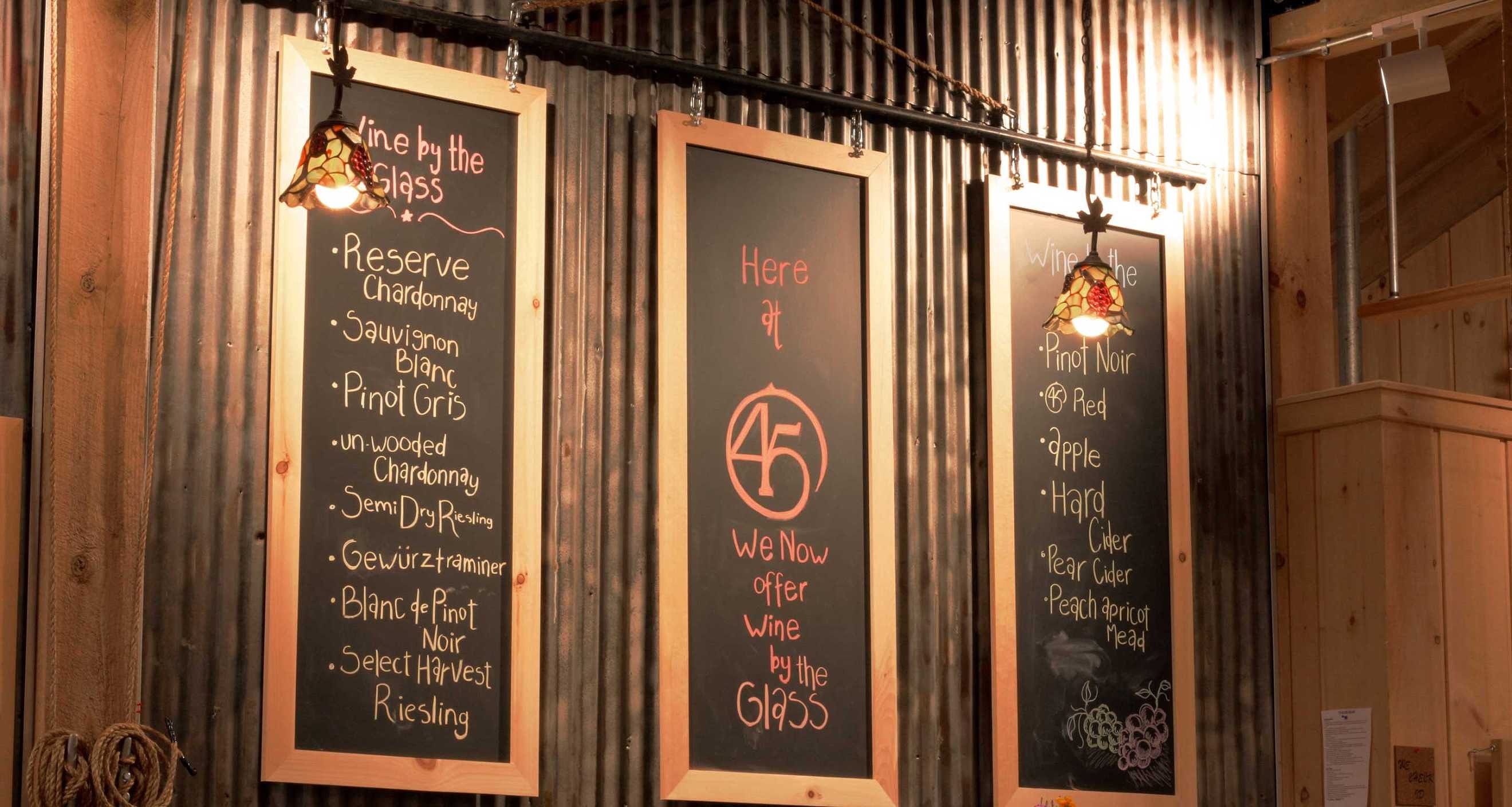 Tasting Room – 45 North Vineyard & Winery